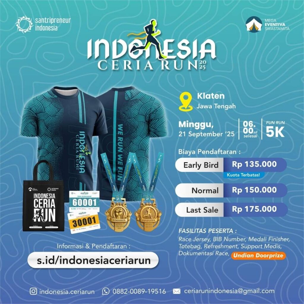 Indonesia Ceria Run 2025 Series Klaten - JadwalLari.id